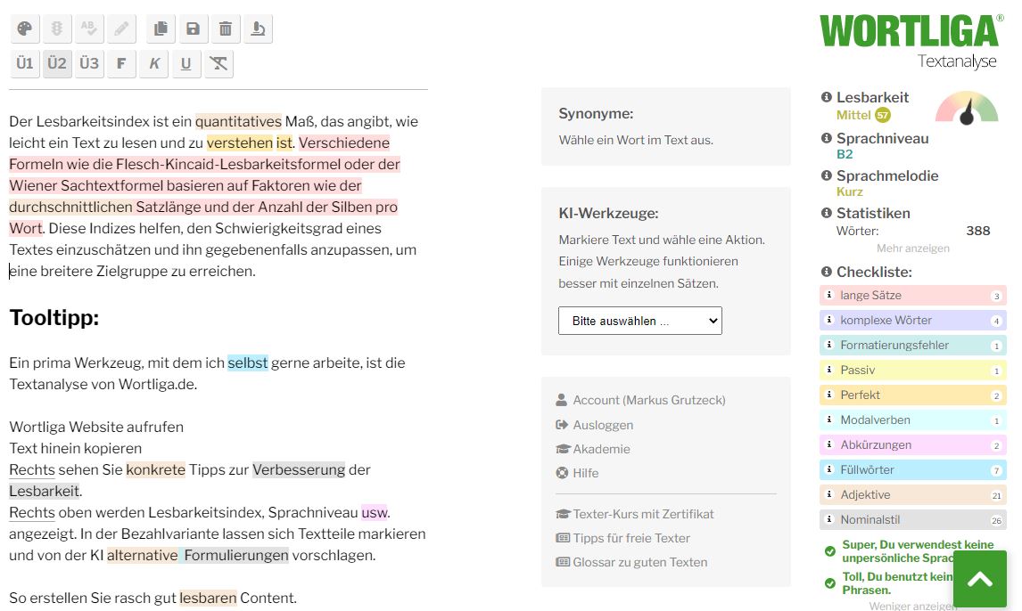Texte optimieren: Mehr Klicks durch bessere Lesbarkeit